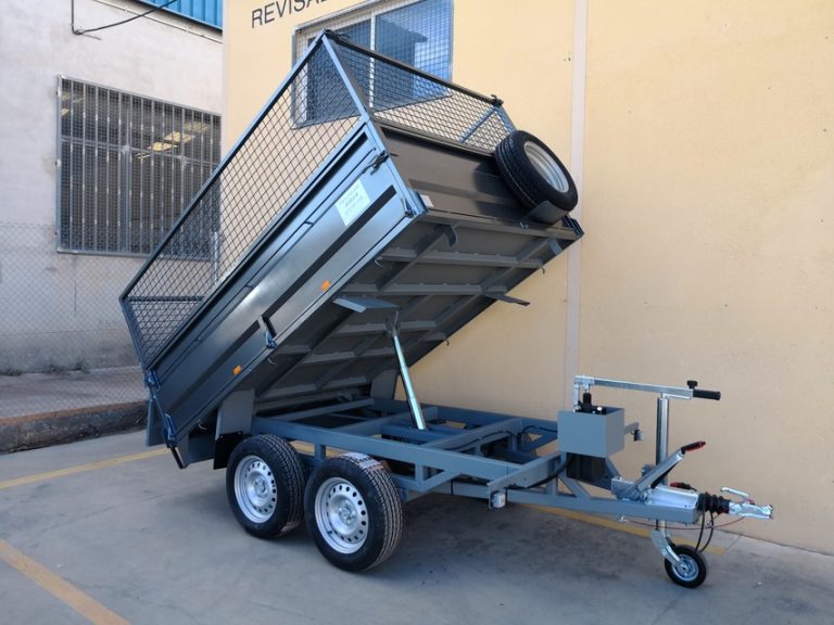 Remolque basculante hidráulico 2.500 x 1.700 x 500 - Ruedas por debajo