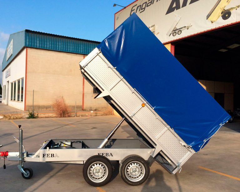 Venta de remolques basculantes doble eje con envío a toda España